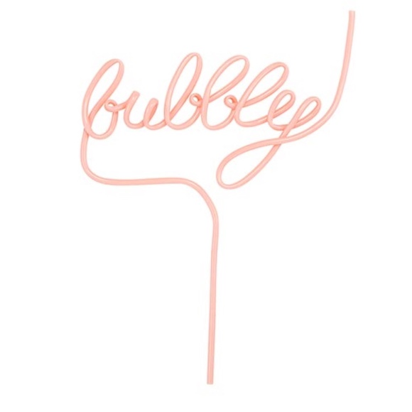 Party Supplies | Bubbly Word Straw | Poshmark